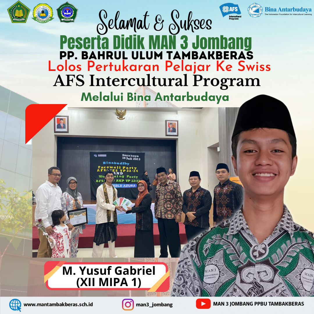Lolos Pertukaran Pelajar ke Swiss, Peserta Didik MAN 3 Jombang Ingin Kenalkan Budaya Indonesia ...