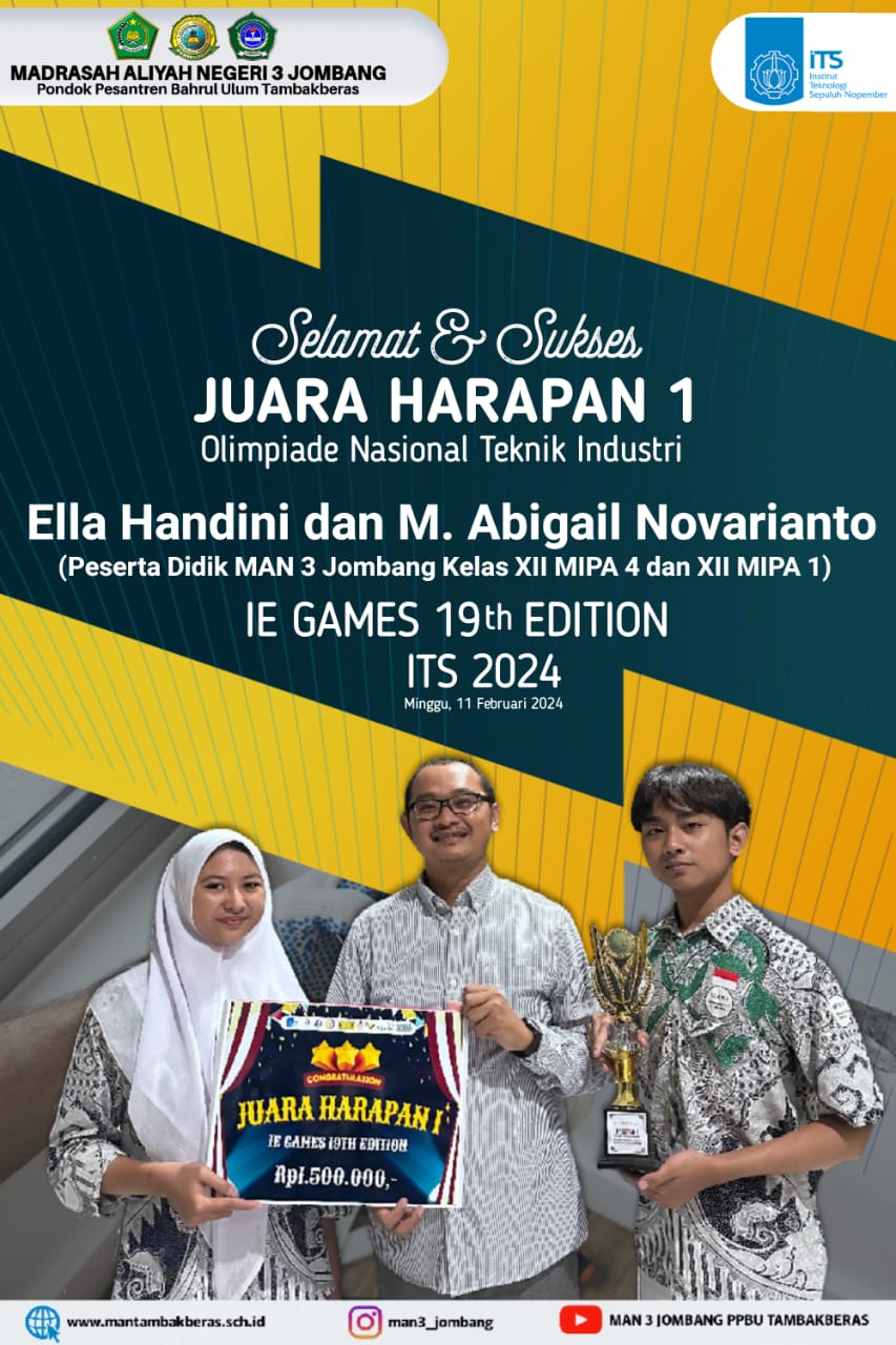 TOTALITAS: TIM MAN 3 JOMBANG SAINGI MEDALIST OSN DALAM OLIMPIADE ...